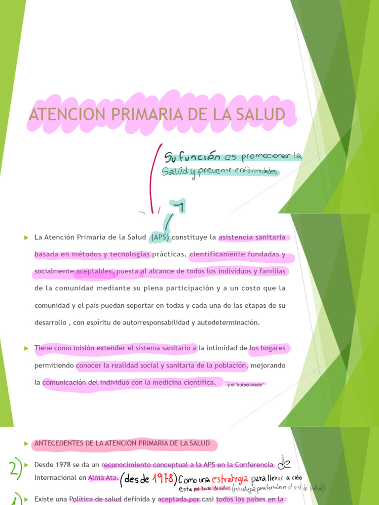 APS (1era Clase) | PDF | Cuidado de la salud