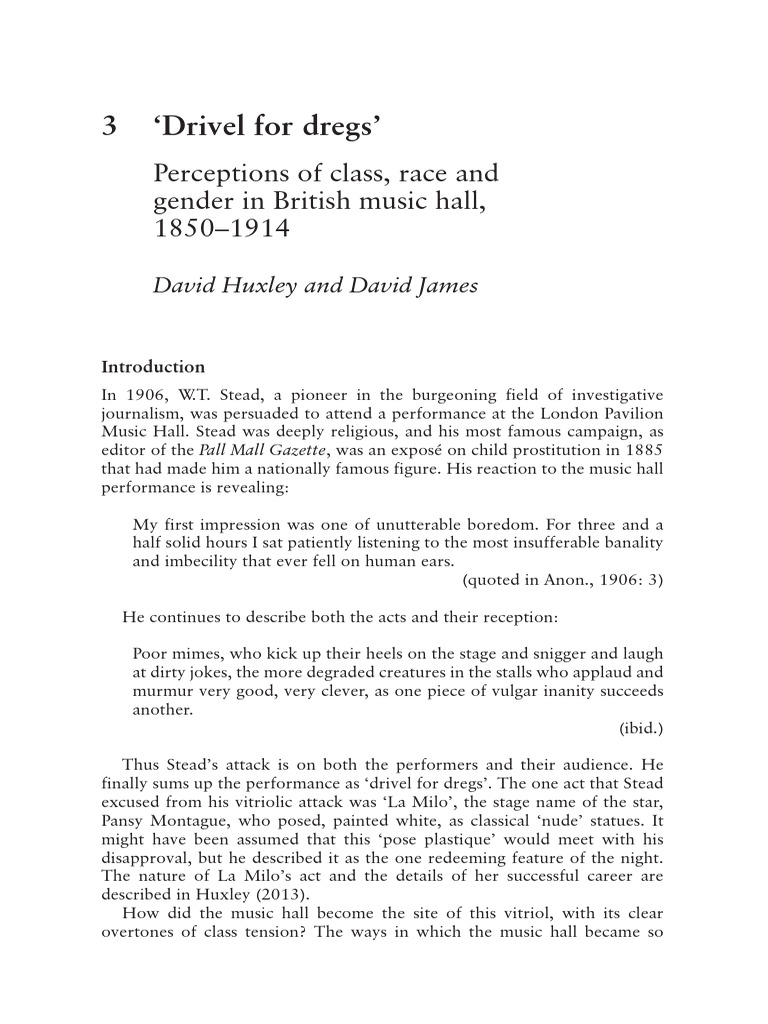 ‘Drivel for dregs’ Perceptions of class, race and gender in British ...