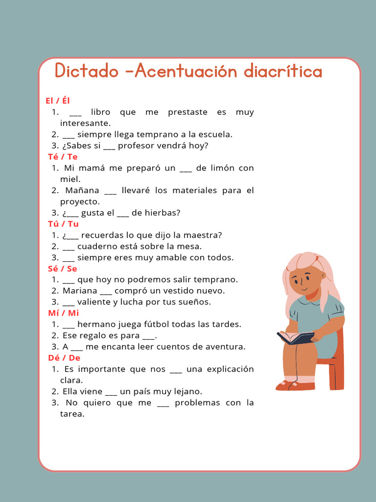 Dictado - Acentuación | PDF