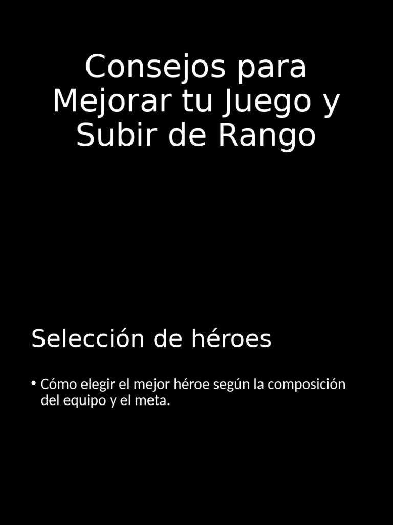Estrategias MLBB | PDF
