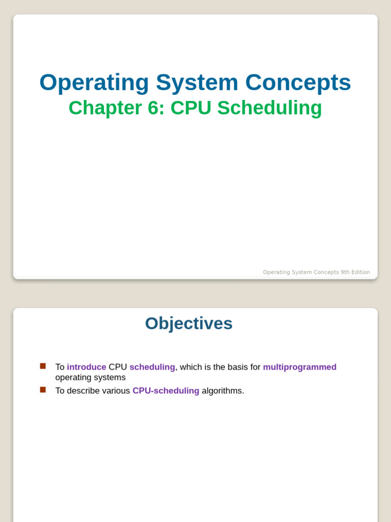 Lecture 3 CPU Scheduling | PDF | Scheduling (Computing) | Process (Computing)