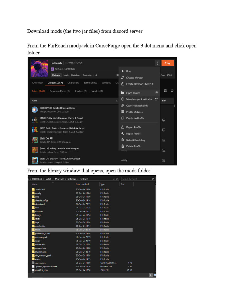 installing mods tutorial | PDF