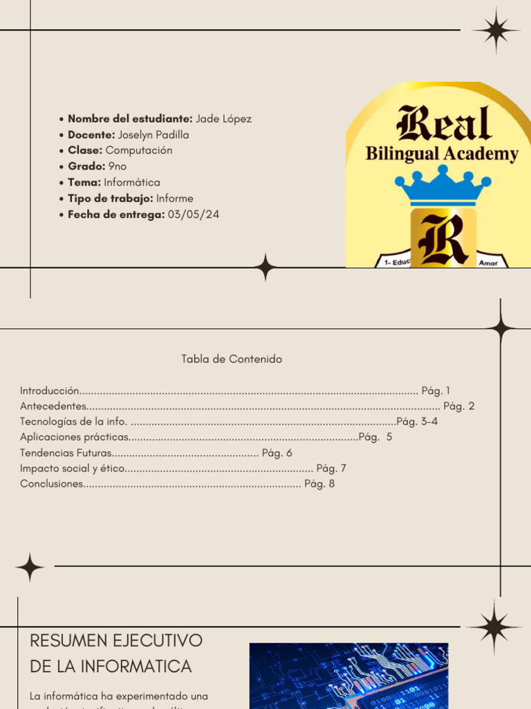 Informe sobre Informática y TI | PDF | Informática | Tecnologías de la ...