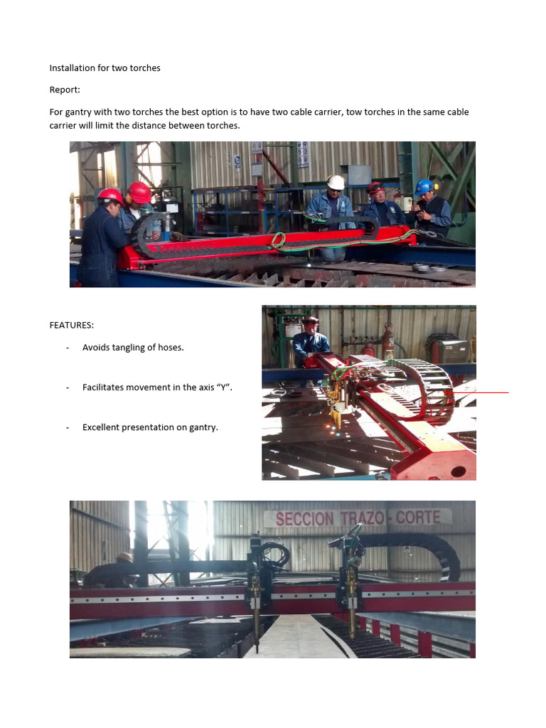 Installation For Two Torches | PDF