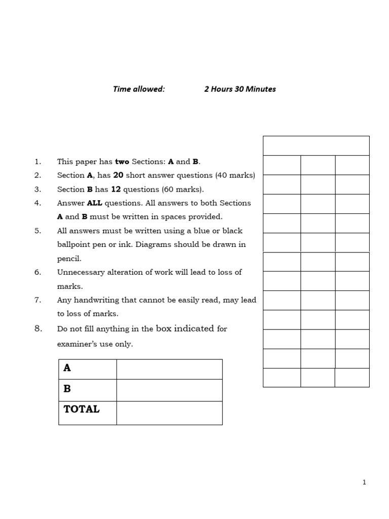 P6 Mathematics Set 2 Exam Namagunga Primary Boarding School | PDF ...