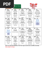 Chartwells New Menu 2526 | PDF | Salad | Gravy