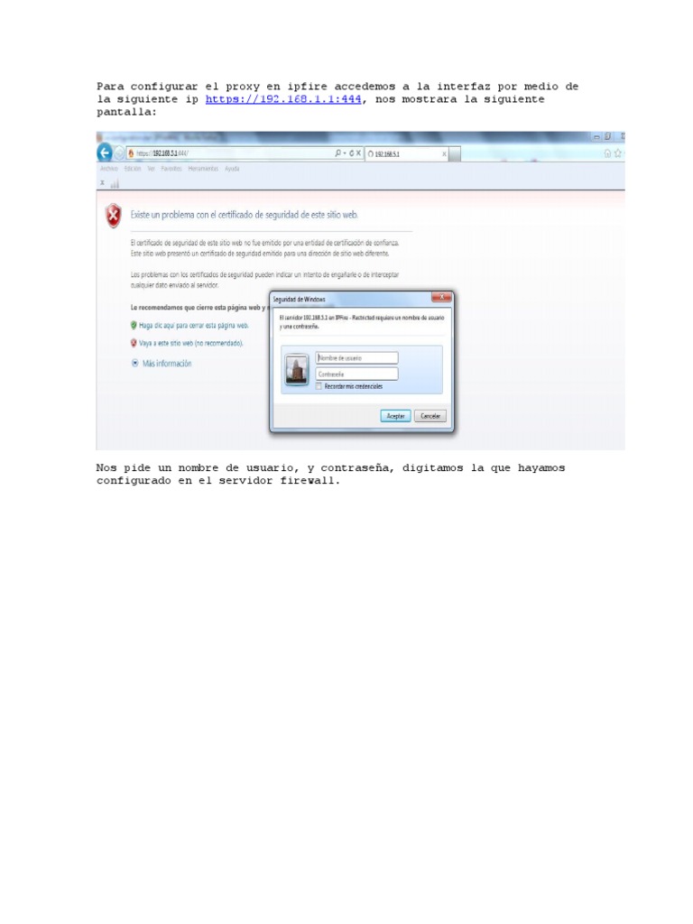 Guia Activacion Proxy | PDF | Servidor proxy | Software del sistema
