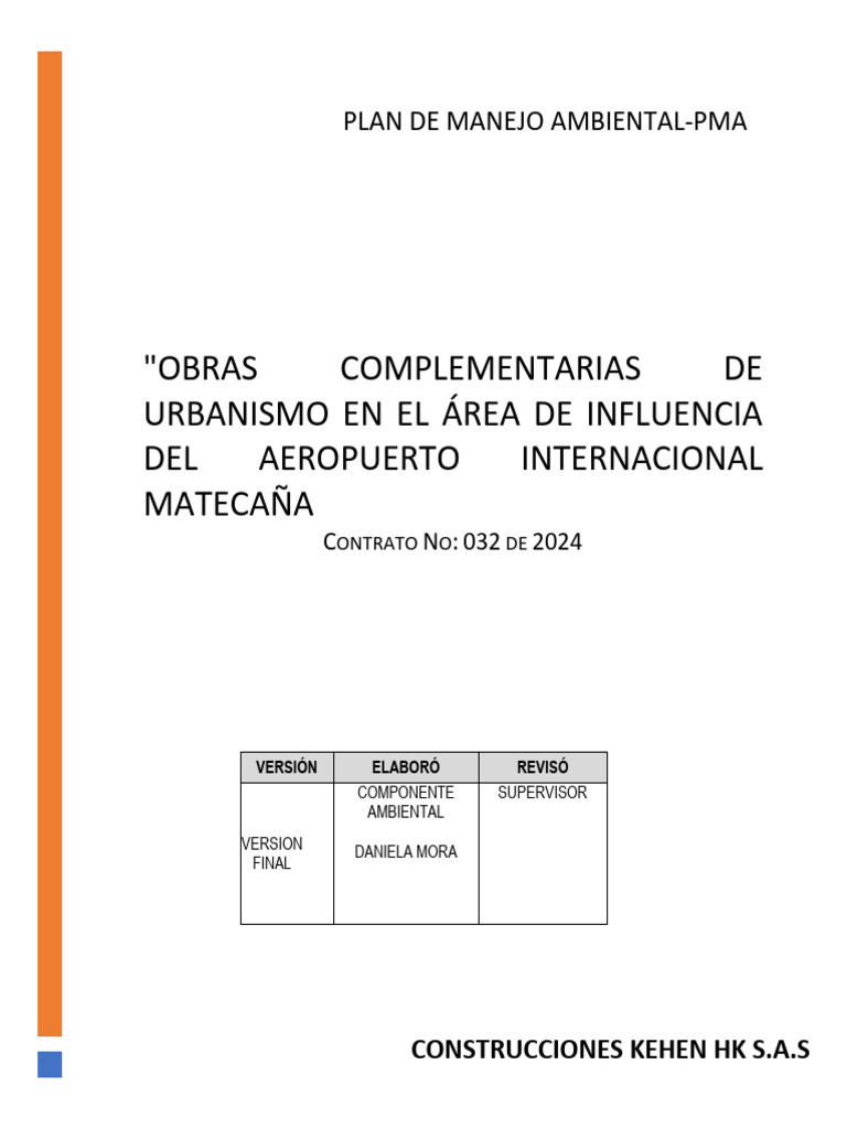 PLAN DE MANEJO AMBIENTAL-Correccion-9102024 | PDF | Residuos ...