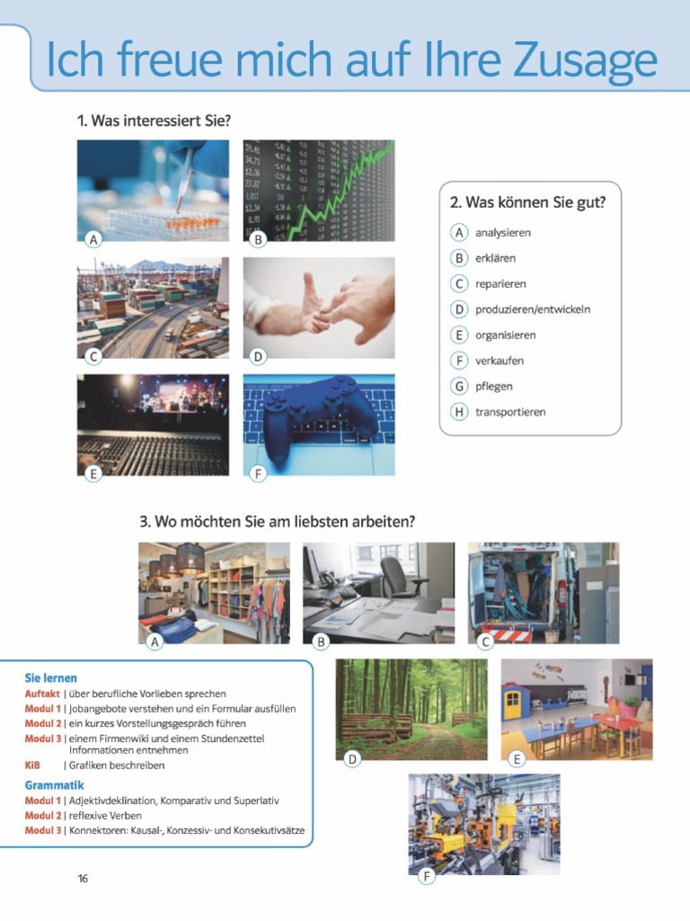 Aspekte Beruf B1:B2 - Kapitel 2 | PDF