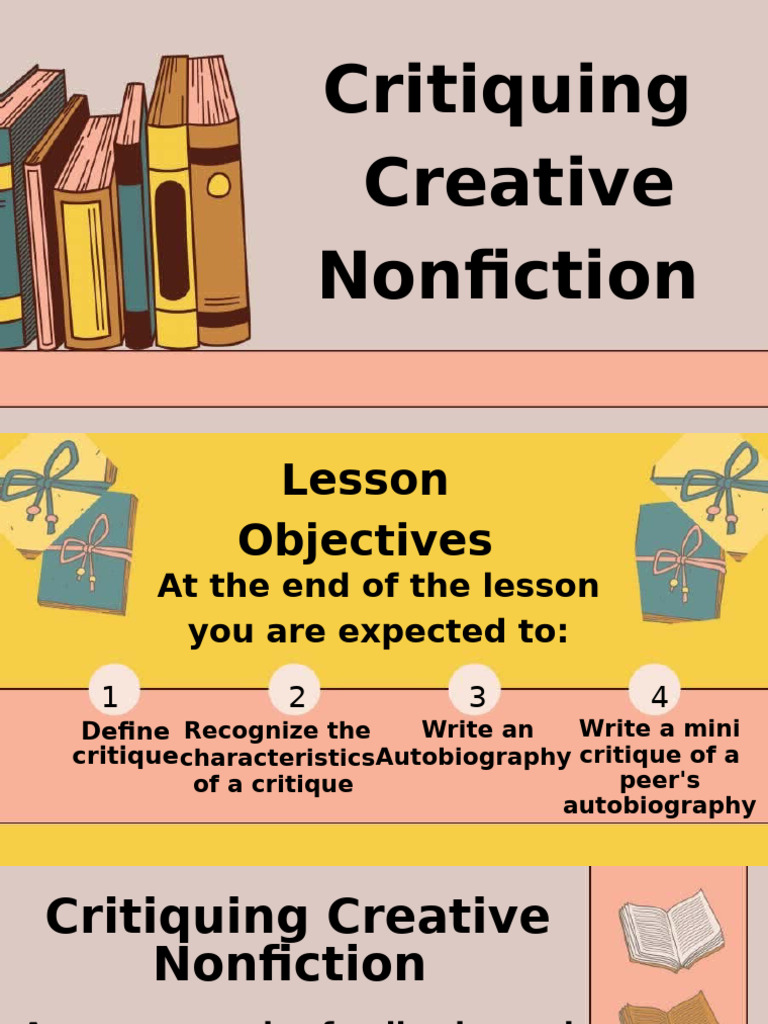 Creative-Nonfiction-Report 20250219 000037 0000 | PDF | Critique ...