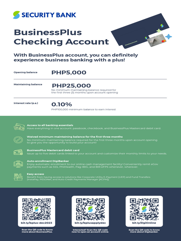 BusinessPlus Checking Account Overview | PDF | Sole Proprietorship ...