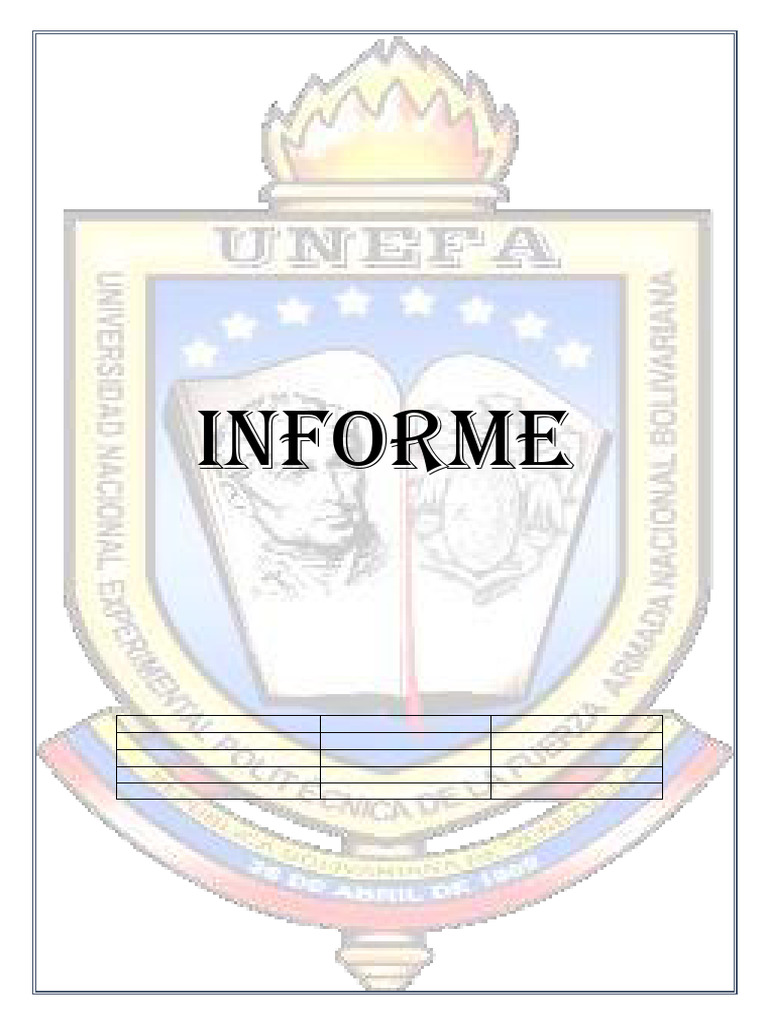 Portada UNEFA para Informe de Investigación | PDF | Programación lineal ...
