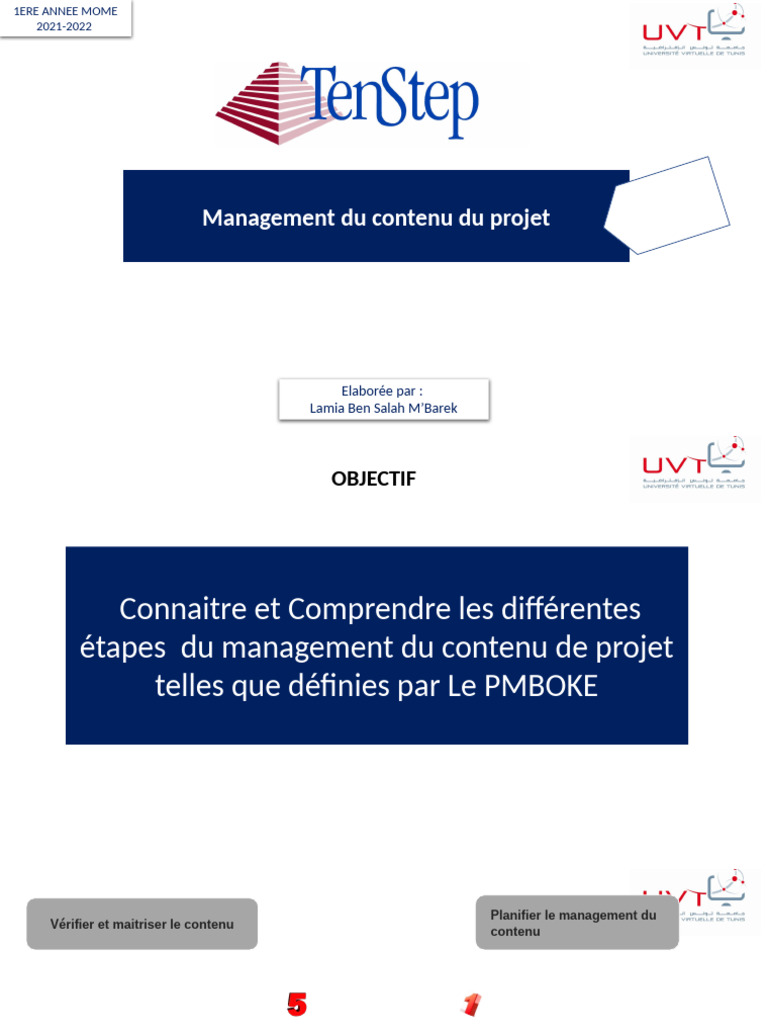 Management du contenu de projet PMBOKE | PDF | Partie prenante | Planification