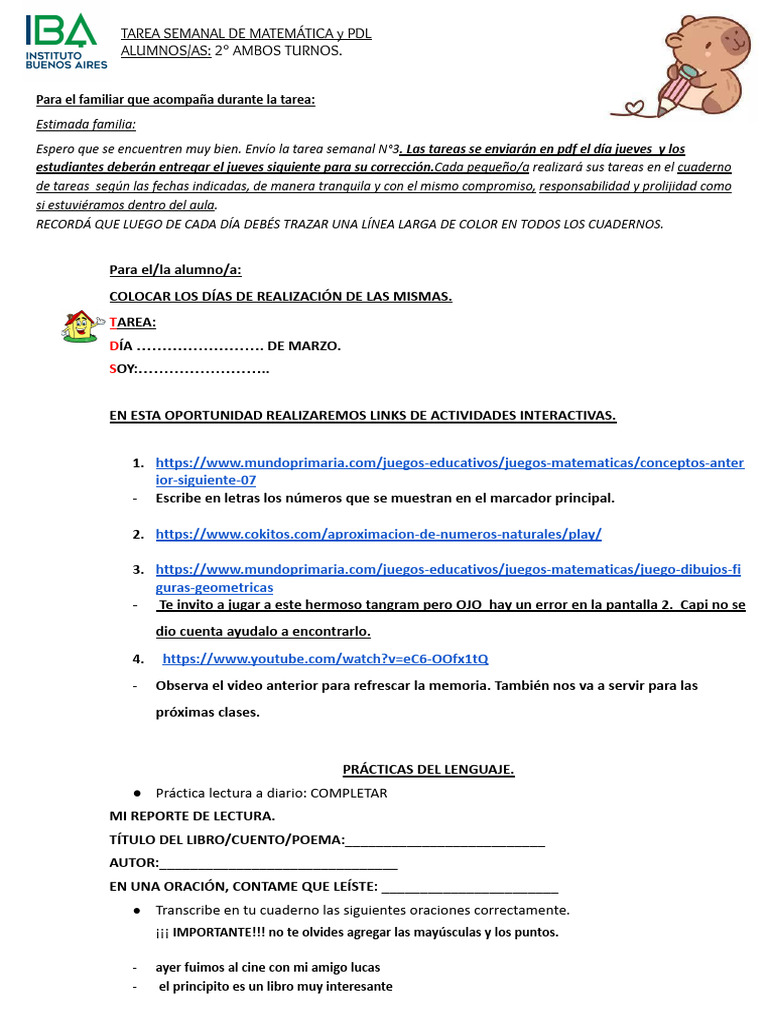 3 - Tarea Semanal PDF | PDF