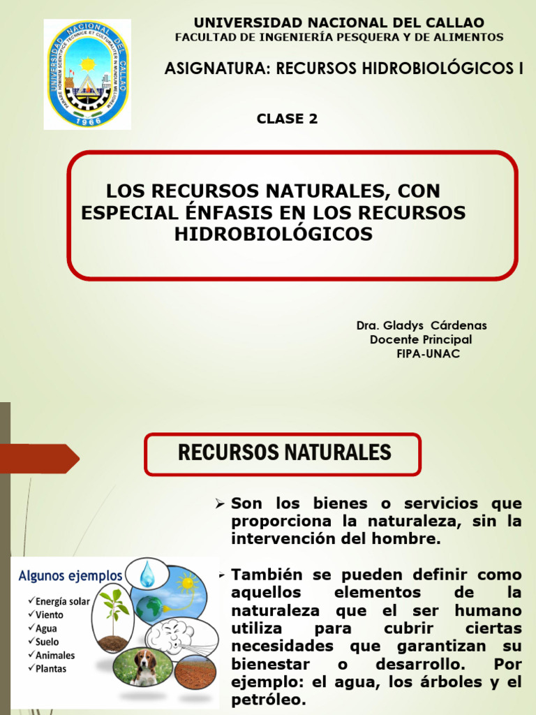 Recursos Hidrobiológicos y su Conservación | PDF | Energía renovable ...