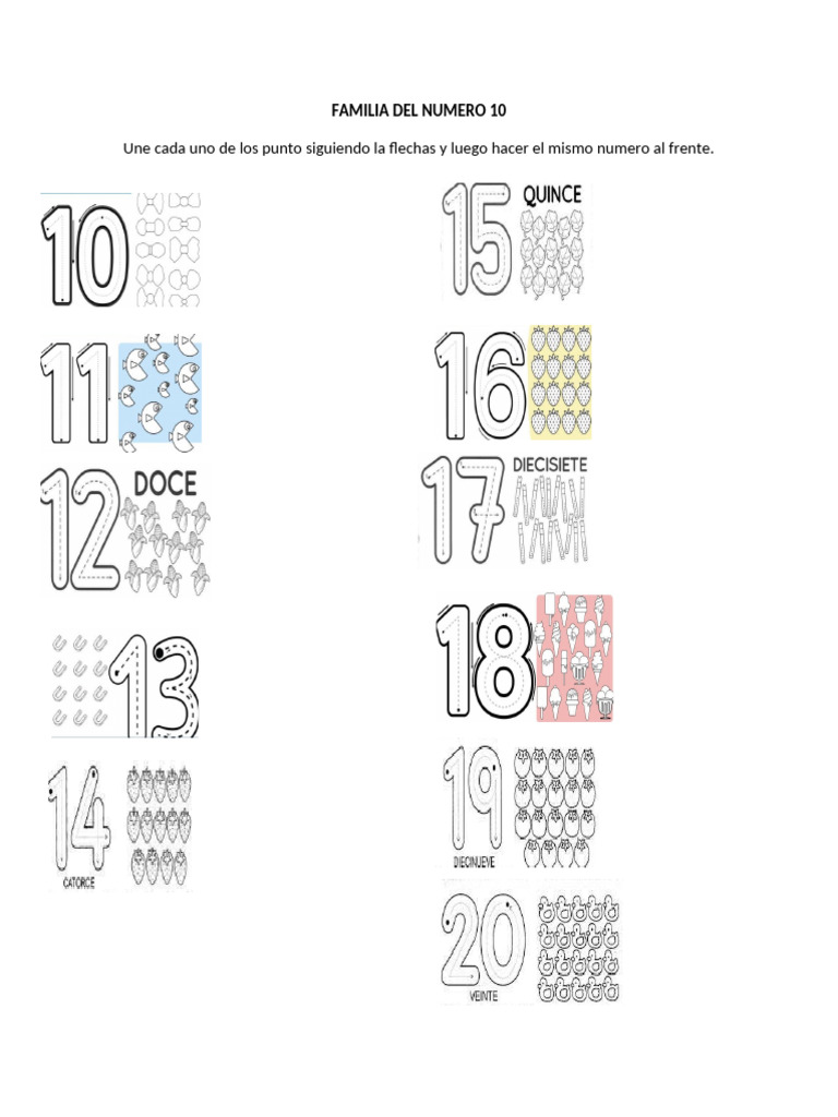 Familia Del Numero 10 | PDF