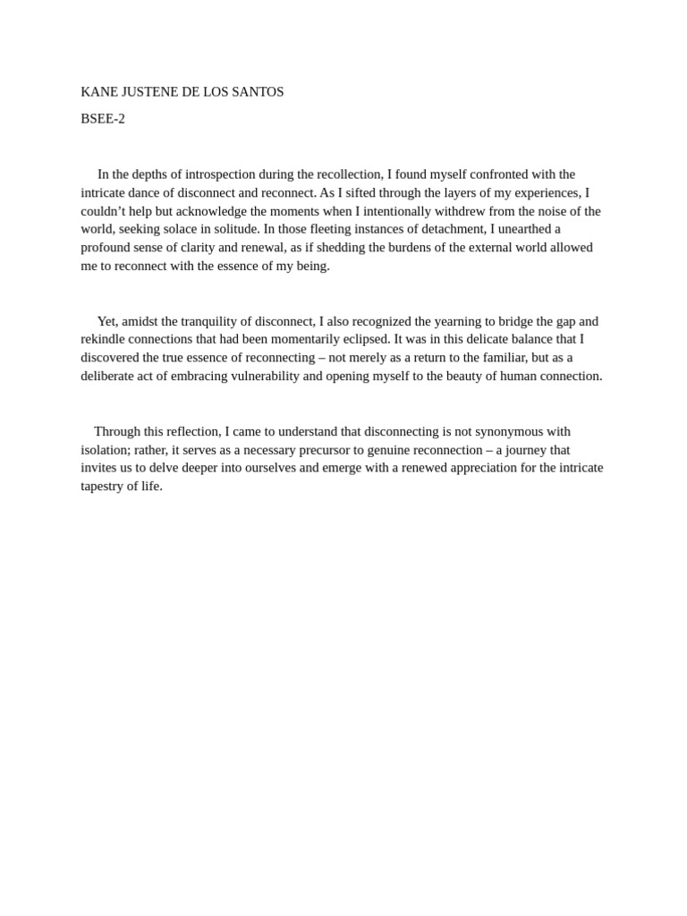 Reflection (Re) | PDF