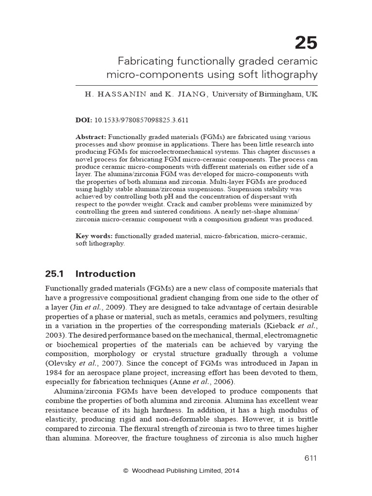 Fabricating Ceramic Micro-Components | PDF | Sintering | Ceramics