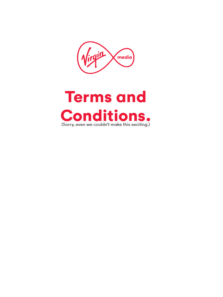 Virgin Media Terms 07.21 | PDF | Internet | Fee