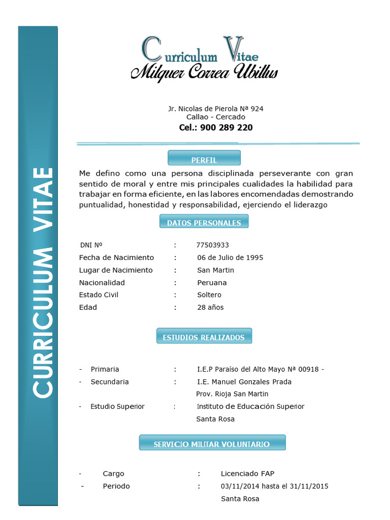 CV Miquer Correa | PDF | Especialidades Medicas | Cuidado de la salud