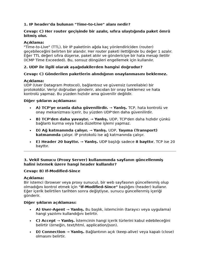 Bilgisayar Ağları | PDF