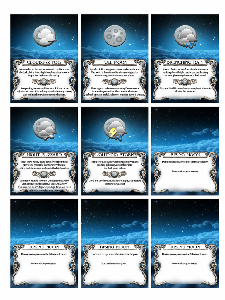Night Card Set | PDF