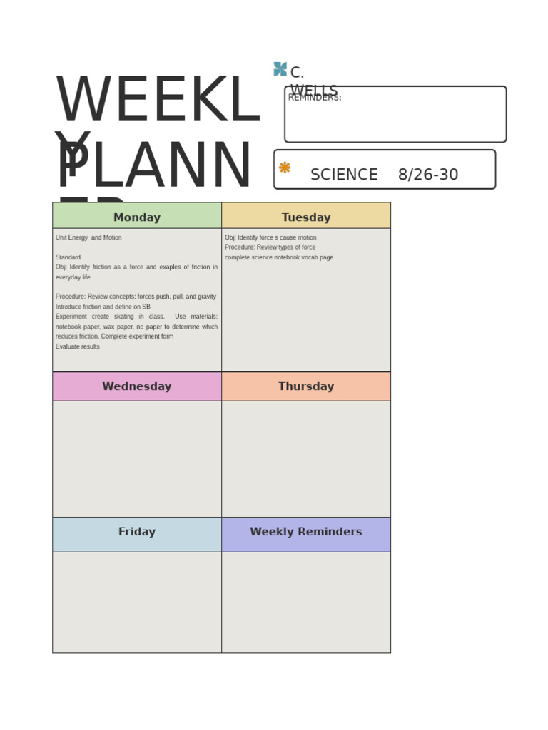 Lesson Plan Sheet | PDF
