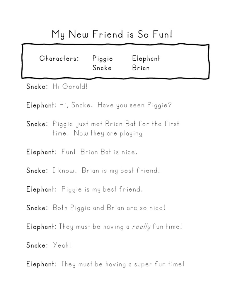 My New Friend Is So Fun!: Really | PDF