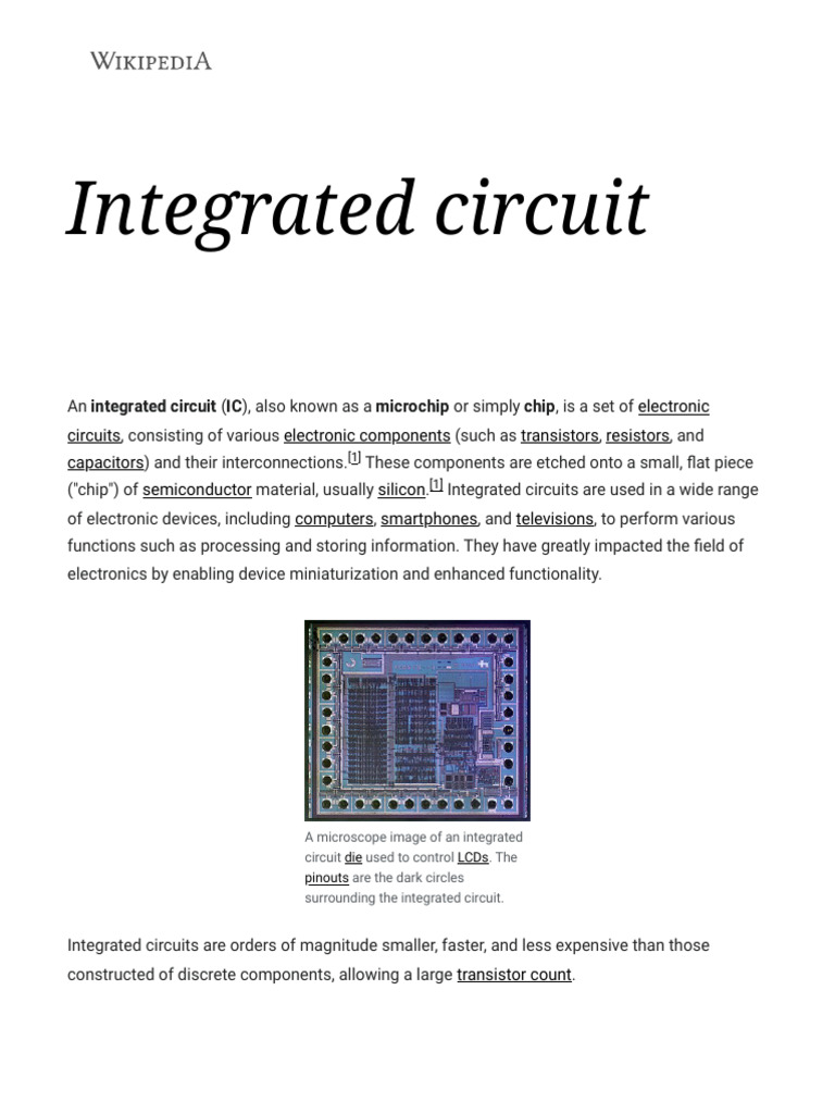 Understanding Integrated Circuits | PDF | Integrated Circuit ...