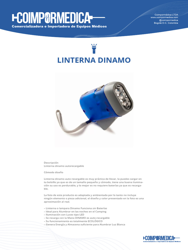 Linterna-dinamo-FICHA-TECNICA | PDF