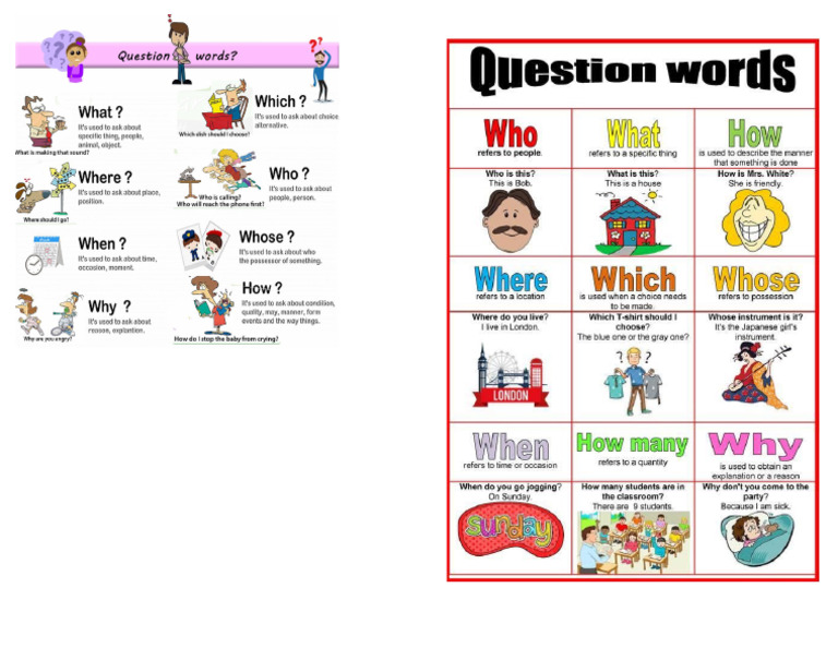 Question Words | PDF