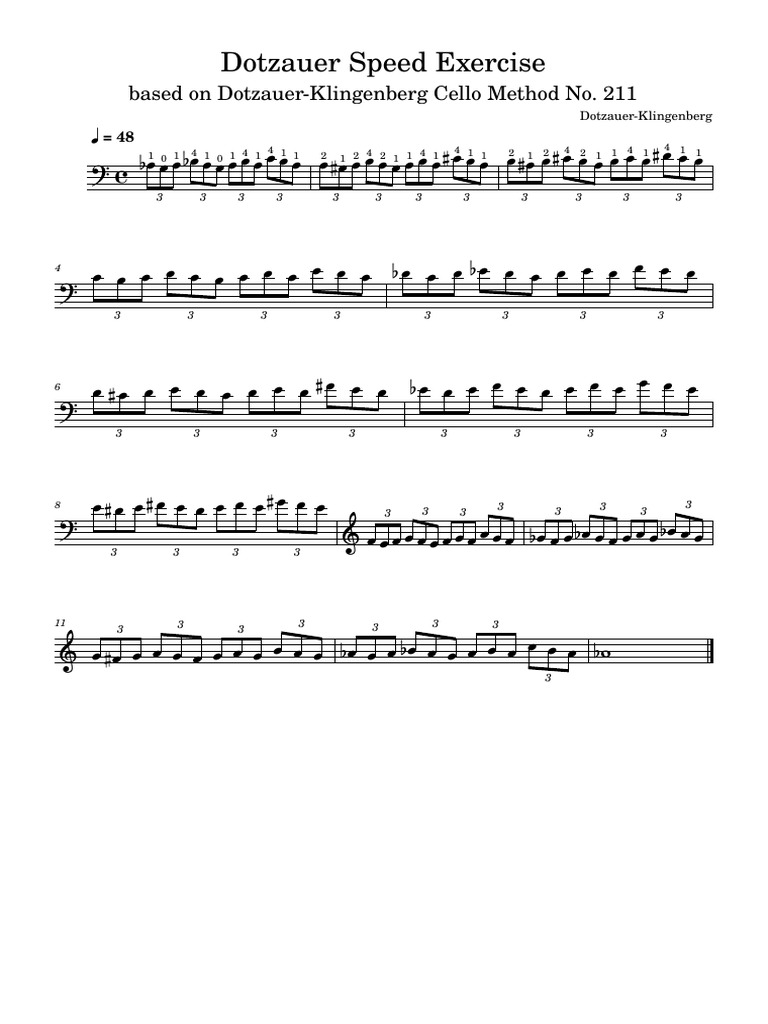 Dotzauer Speed Exercise | PDF