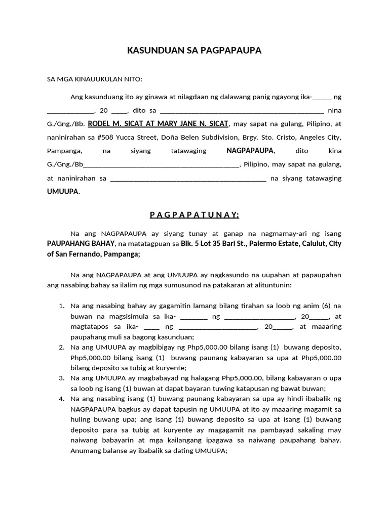 signedKASUNDUAN SA PAGPAPAUPA | PDF