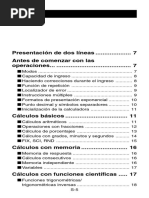 Manual de Uso Calculadora Científica | PDF | Raíz cuadrada | Logaritmo