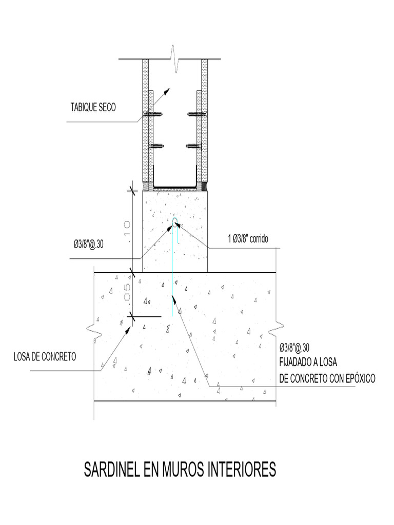 Sardinel de Tabique en Muros Interiores | PDF