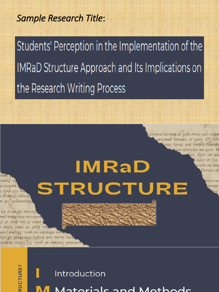 IMRAD_Materials-and-Methods | PDF