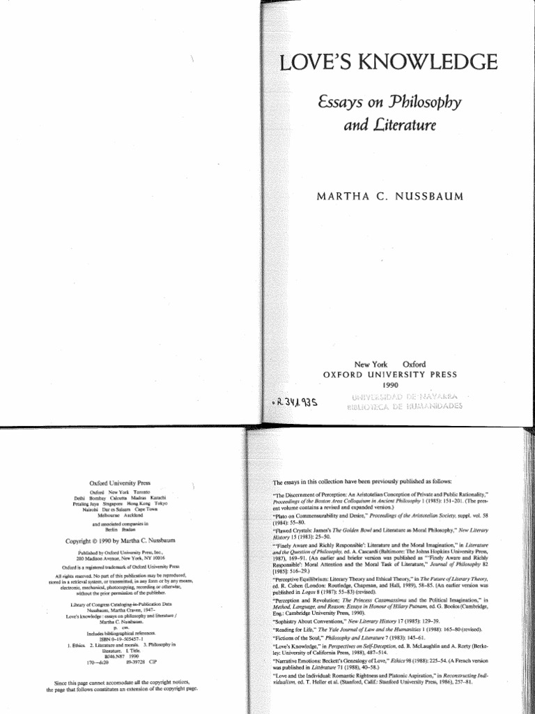 Nussbaum Loves Knowledge | PDF