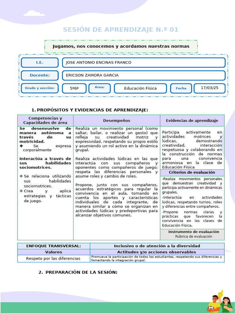 Sesion1 - Ciclo V | PDF | Aprendizaje | Creatividad