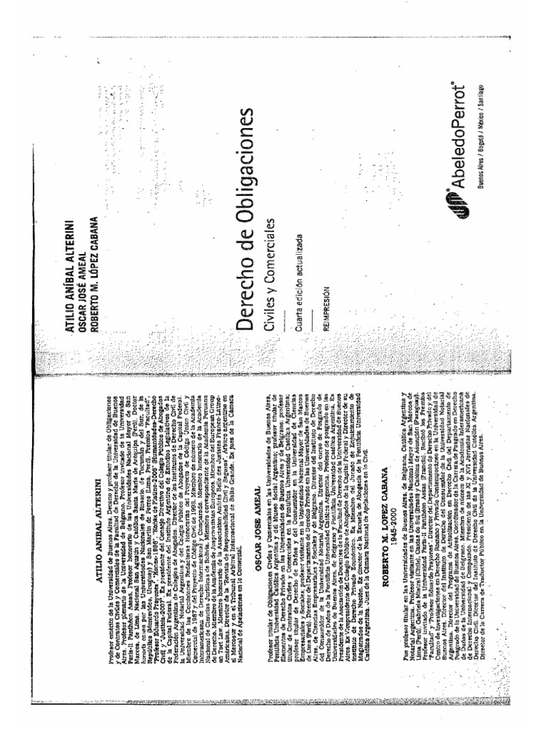 Manual de Obligaciones-Alterini | PDF