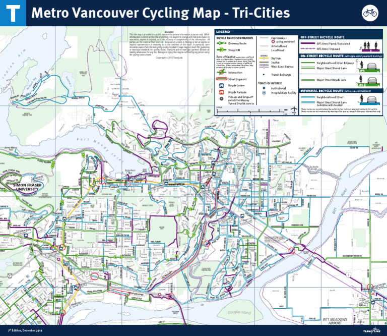Translink Regional Cycling Map Coquitlam Port Coquitlam Port Moody | PDF