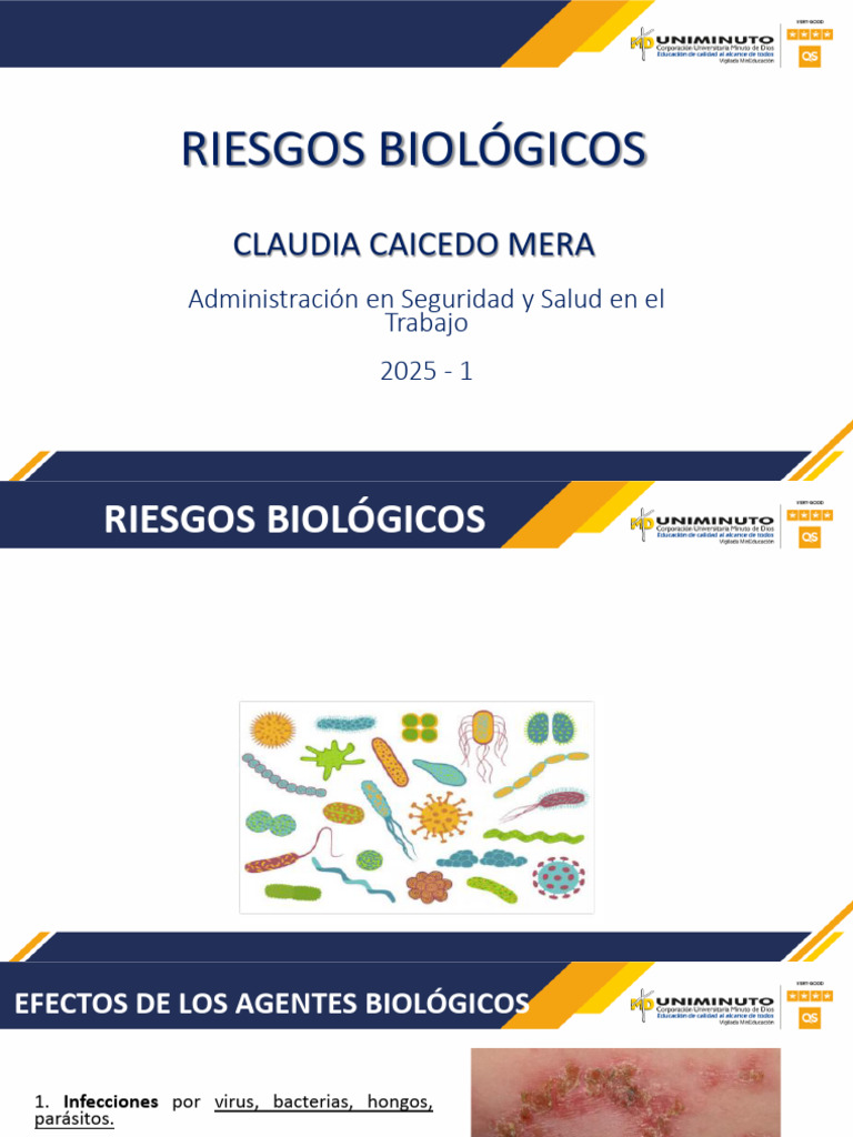 Riesgos Biológicos en el Trabajo | PDF | Virus | Biología Celular)