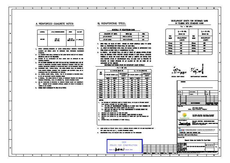 AL037100-CDZ-DWG-EL-0084_0 General Notes And Details For Duct Bank | PDF