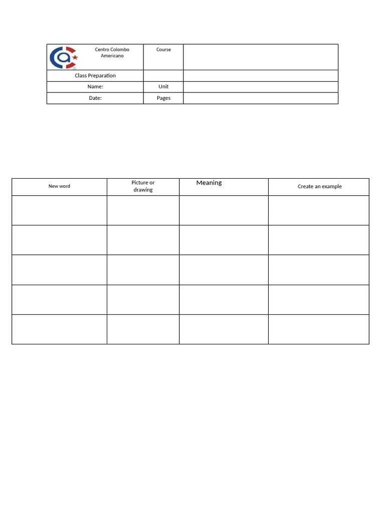 Class Preparation Format (1) | PDF
