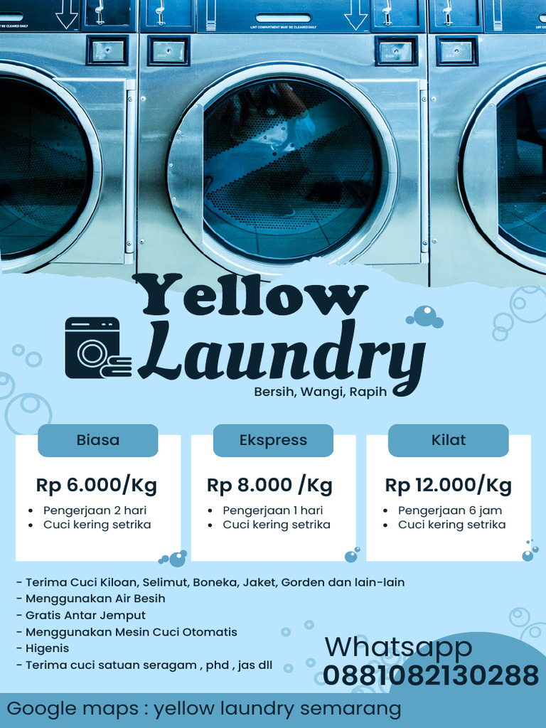 Brosur Yellow Laundry | PDF