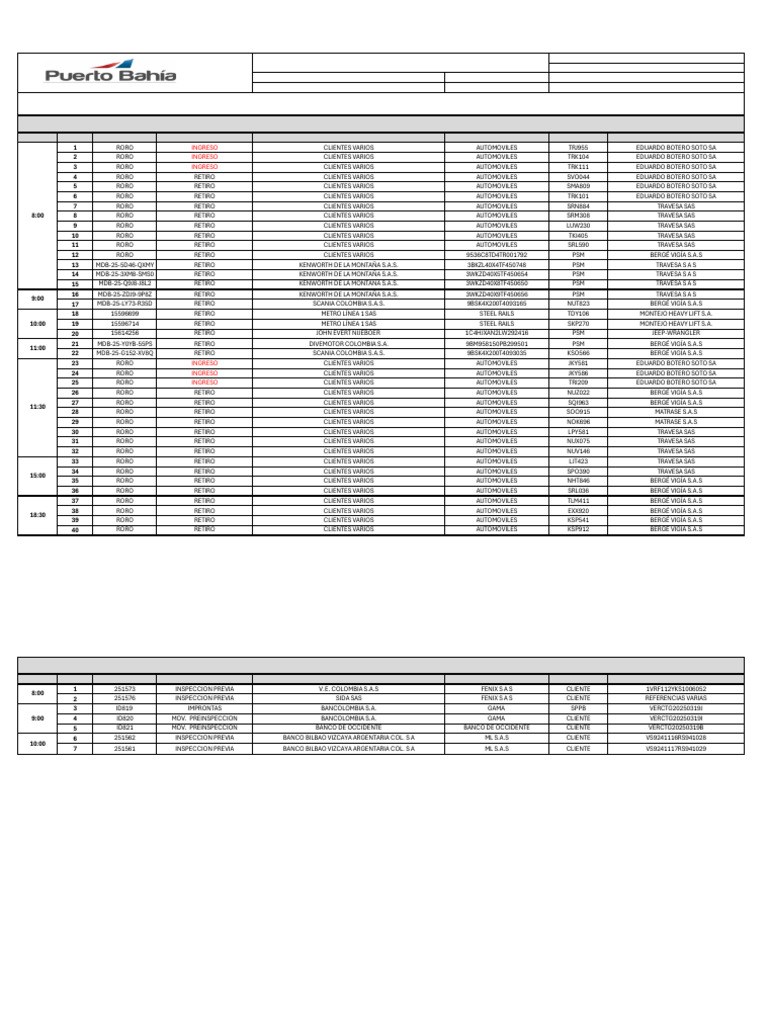 FT-GOPTS-55 Programacion Diaria Carga General ABR012025 | PDF