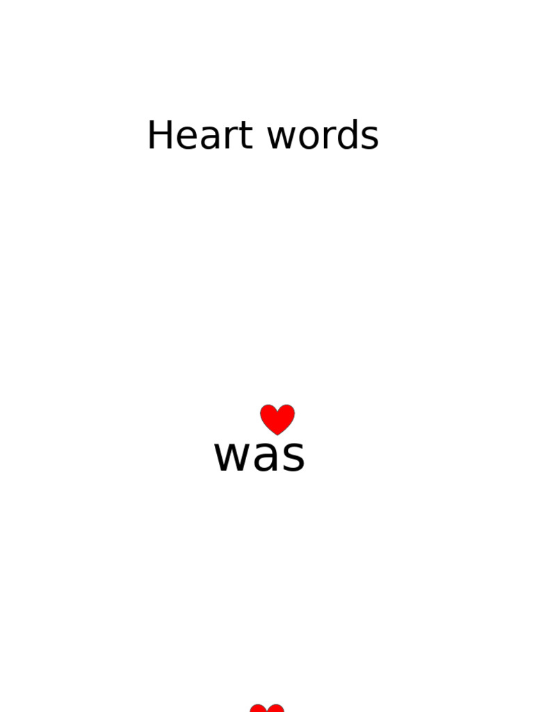 2nd grade heart words | PDF