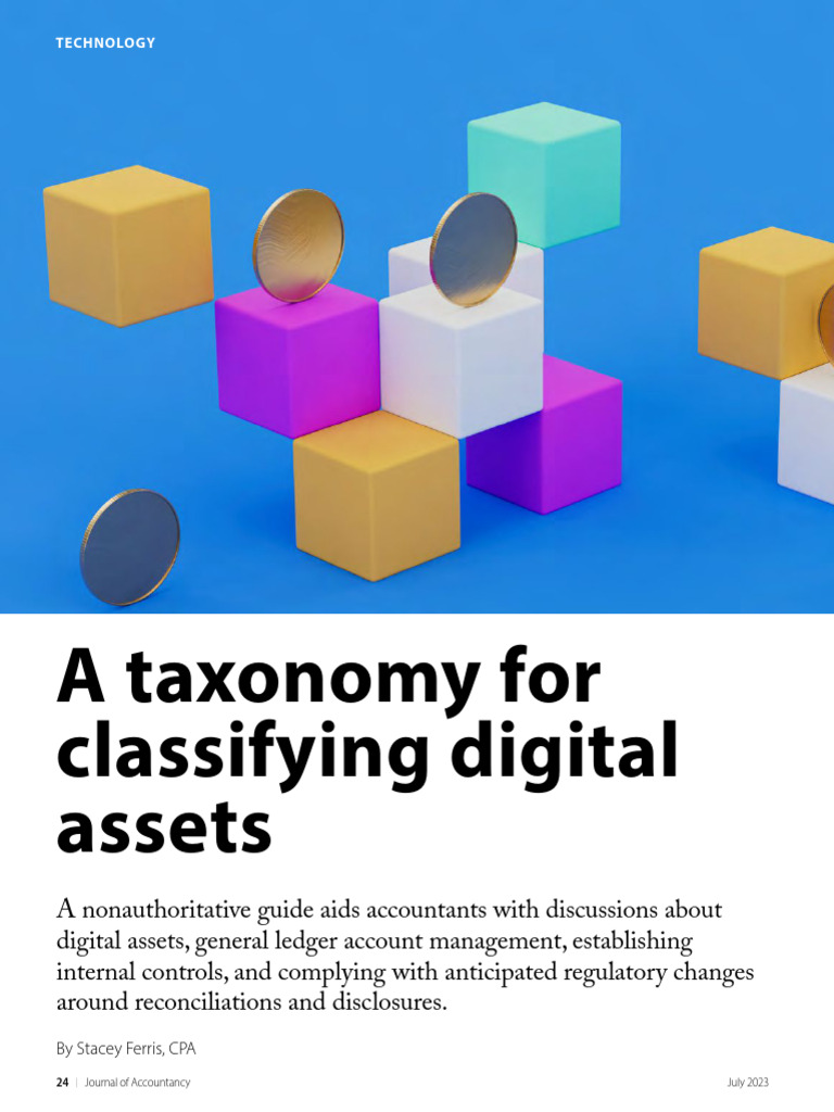 A Taxonomy For Classifying Digital Assets | PDF | Cryptocurrency ...