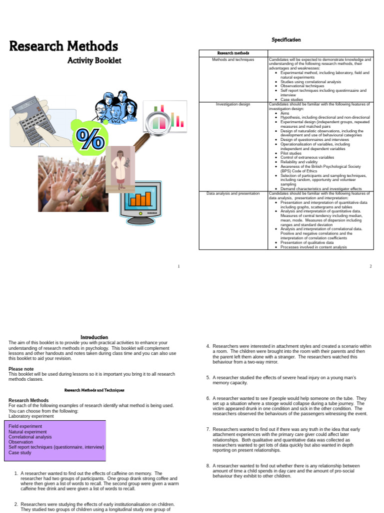 Psychology Research Methods Guide | PDF