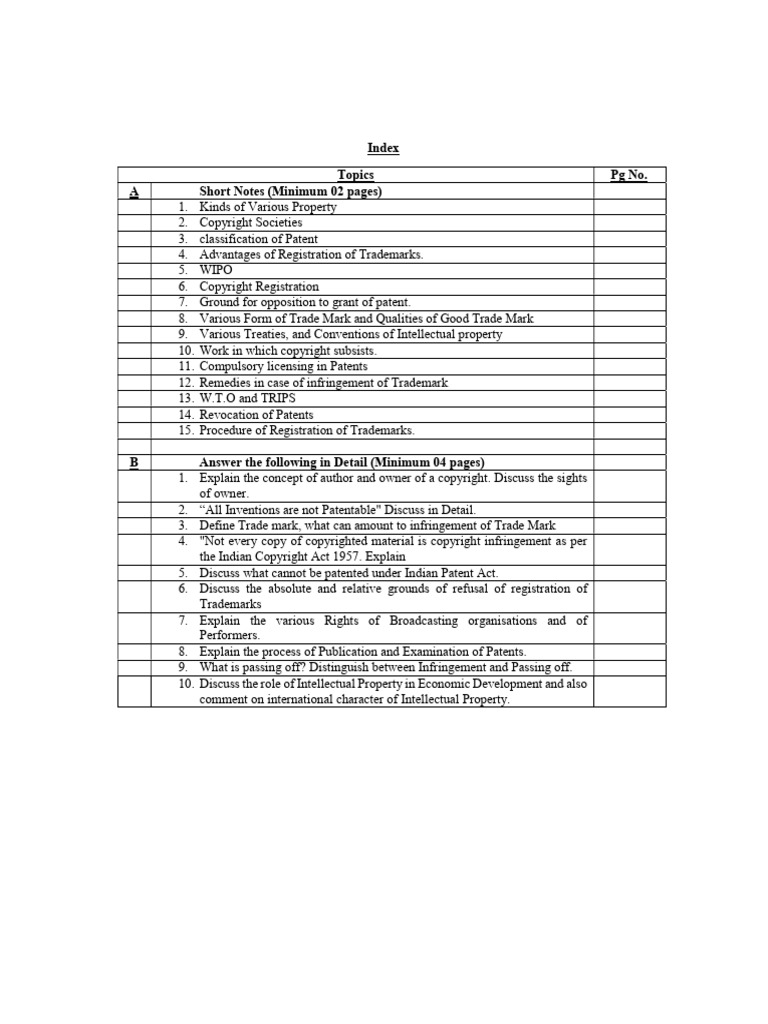IPR-Assignment Content | PDF | Trademark | Intellectual Property