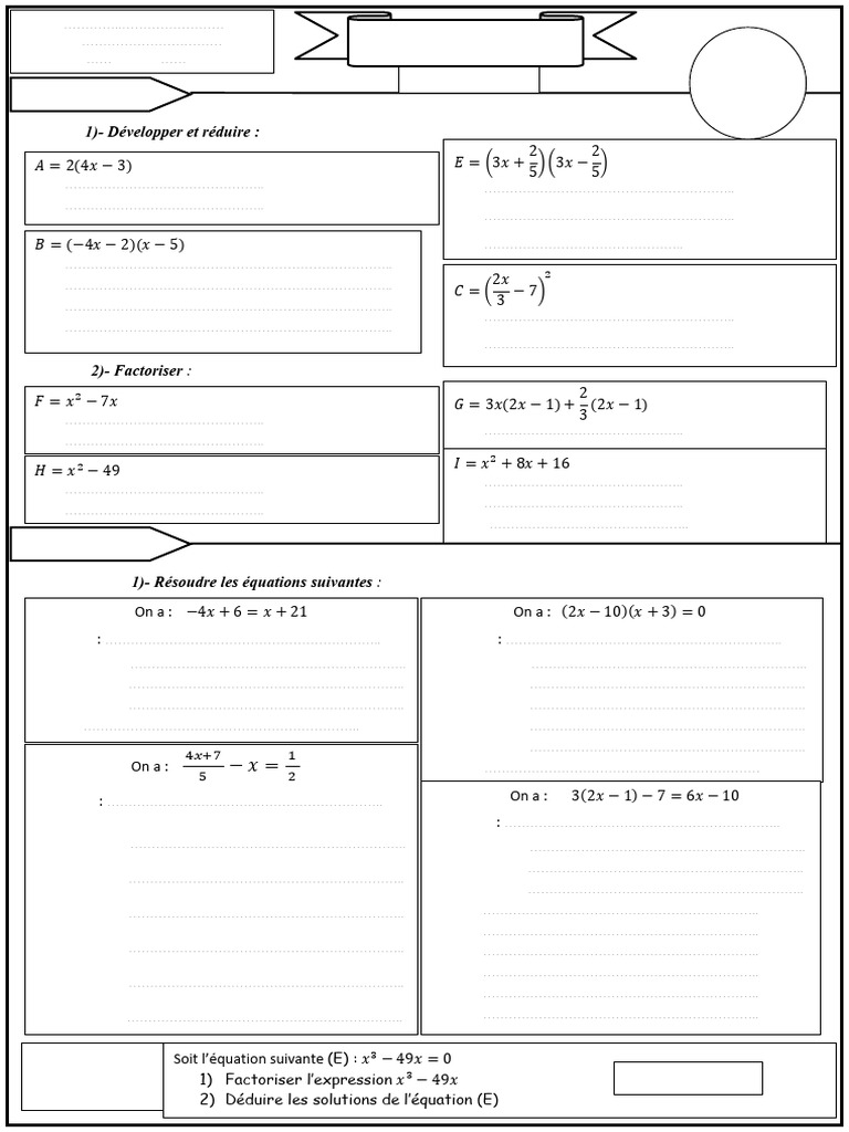 Controle 1 Semestre 2 2APIC | PDF